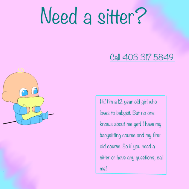 Need a sitter - ibisPaint