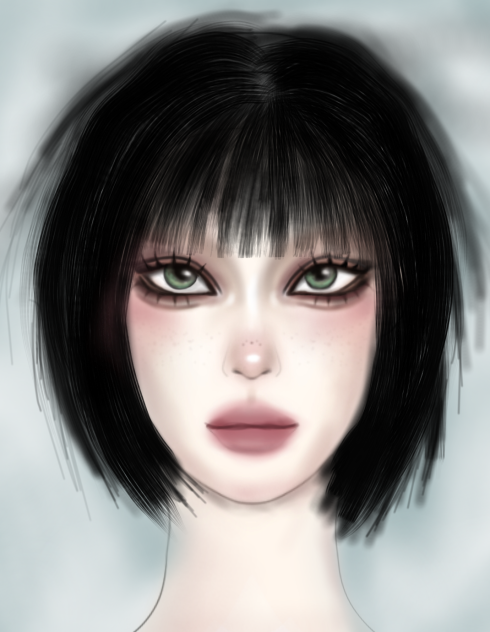 messy hair - ibisPaint