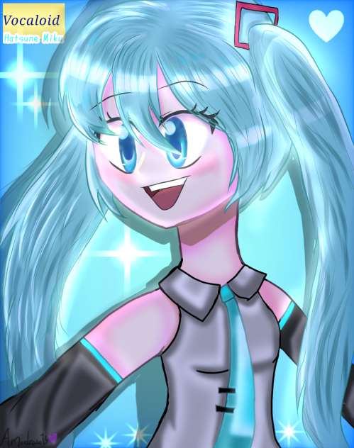 Hatsune Miku my goddess 🛐 - ibisPaint