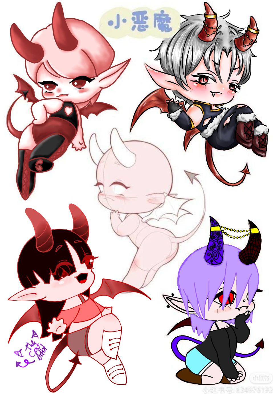 𖤍 Devil collab ⛧ - ibisPaint
