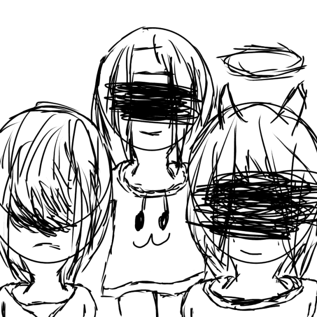 the 3 main OCs WIP - ibisPaint