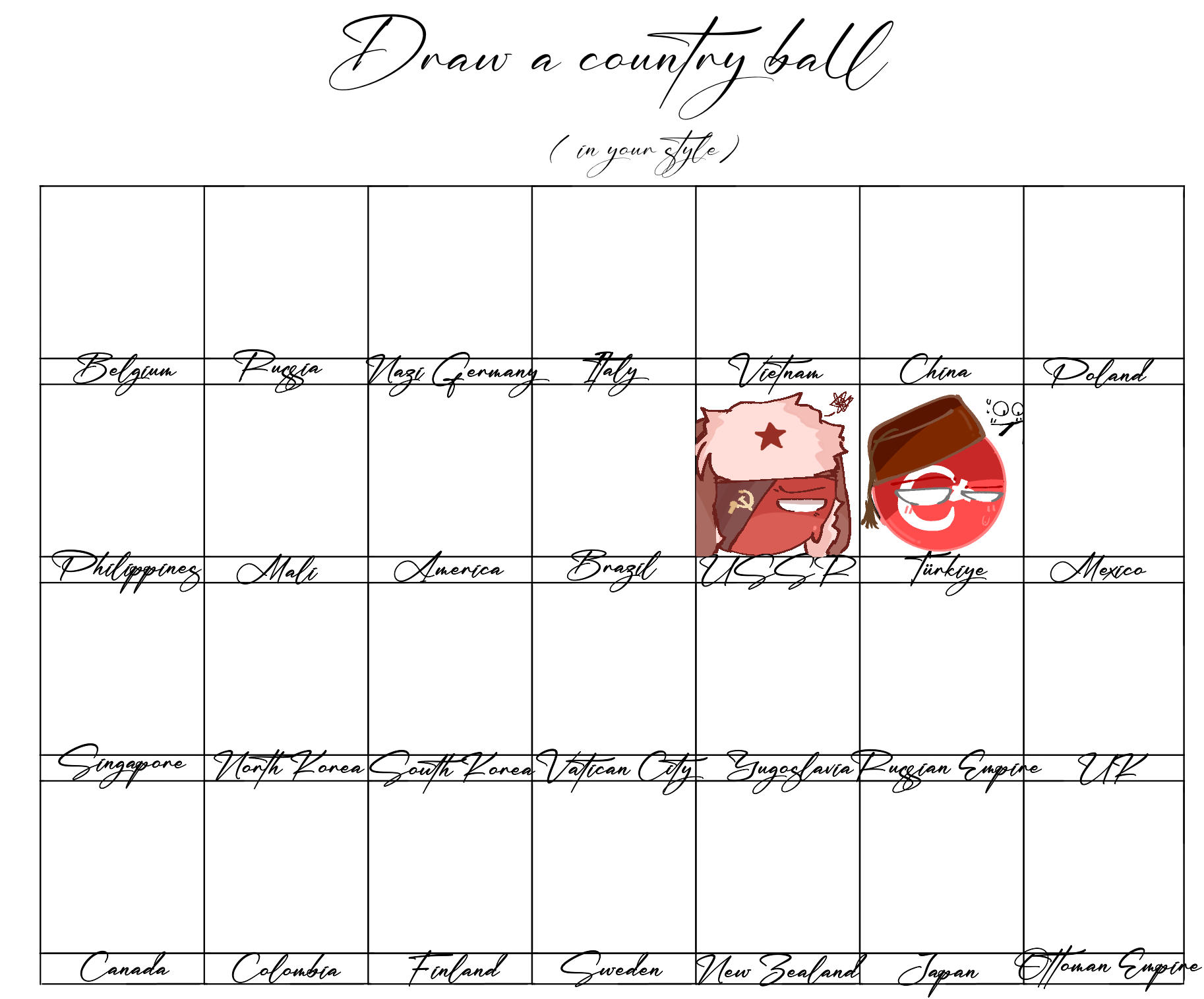Draw a Countryball with Anita Trang 😊👍🏻 - ibisPaint