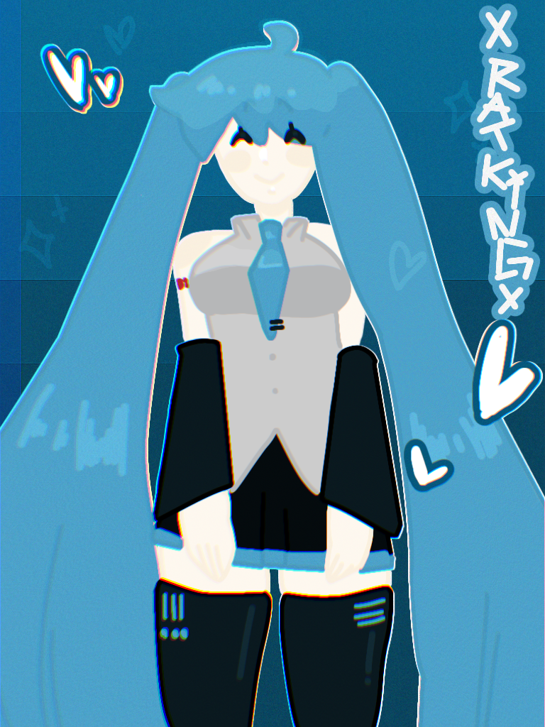 really quick miku drawing - ibisPaint