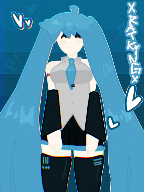 really quick miku drawing - ibisPaint