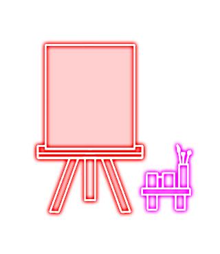 neon light art setup - ibisPaint