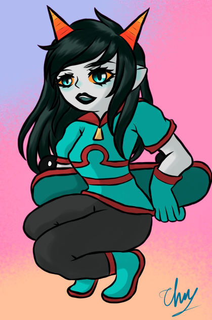 Fanart Latula Pyrope(cartoon style) - ibisPaint