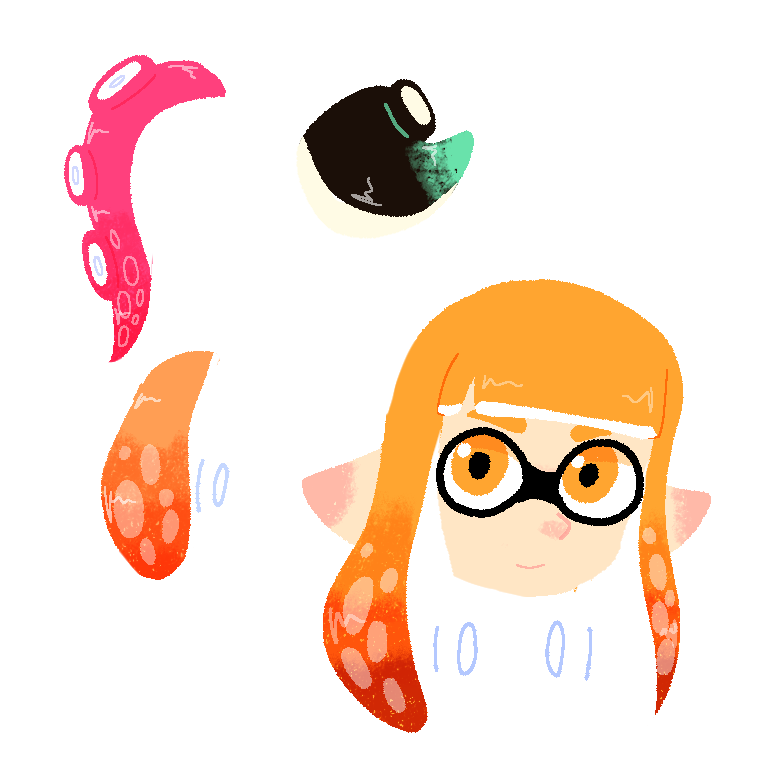 playing with splatty brushes - ibisPaint