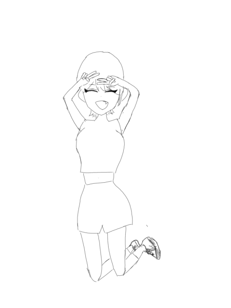 jump！（線画） - ibisPaint