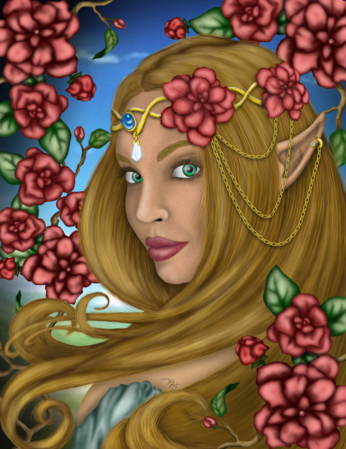 Elven Flowers - Dawn Davidson - ibisPaint