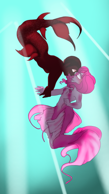 my sapphire garnet couple - ibisPaint