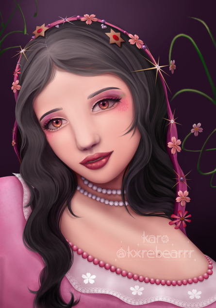 floral girl entry - ibisPaint