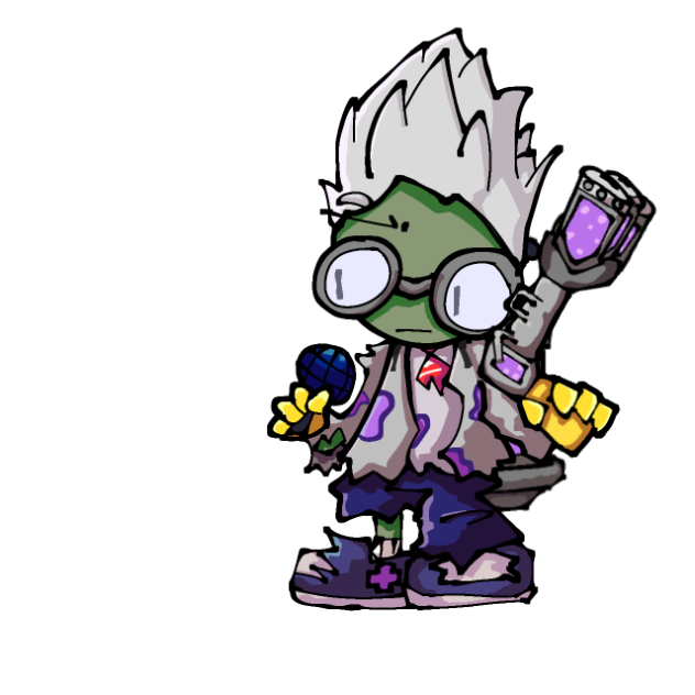 scienctist pvz fnf sprite - ibisPaint