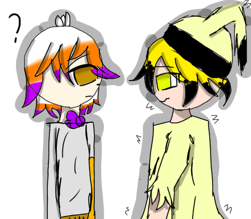 Lolbit & mimikyu as humans - ibisPaint