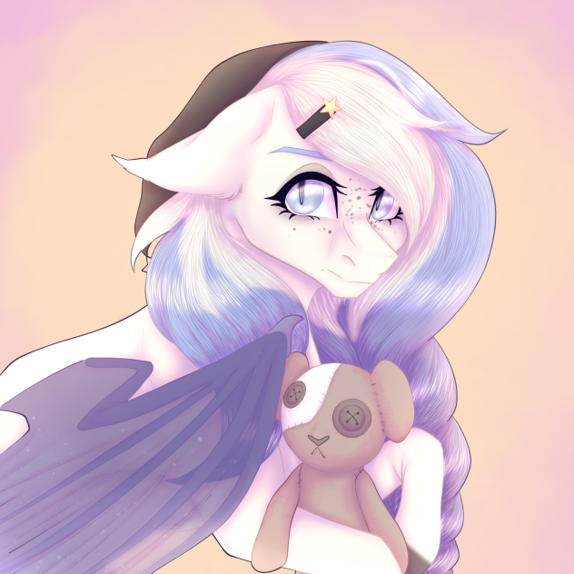 Smol sleep-deprived batpony - ibisPaint