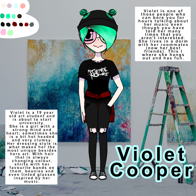 Violet Cooper- art student OC - ibisPaint