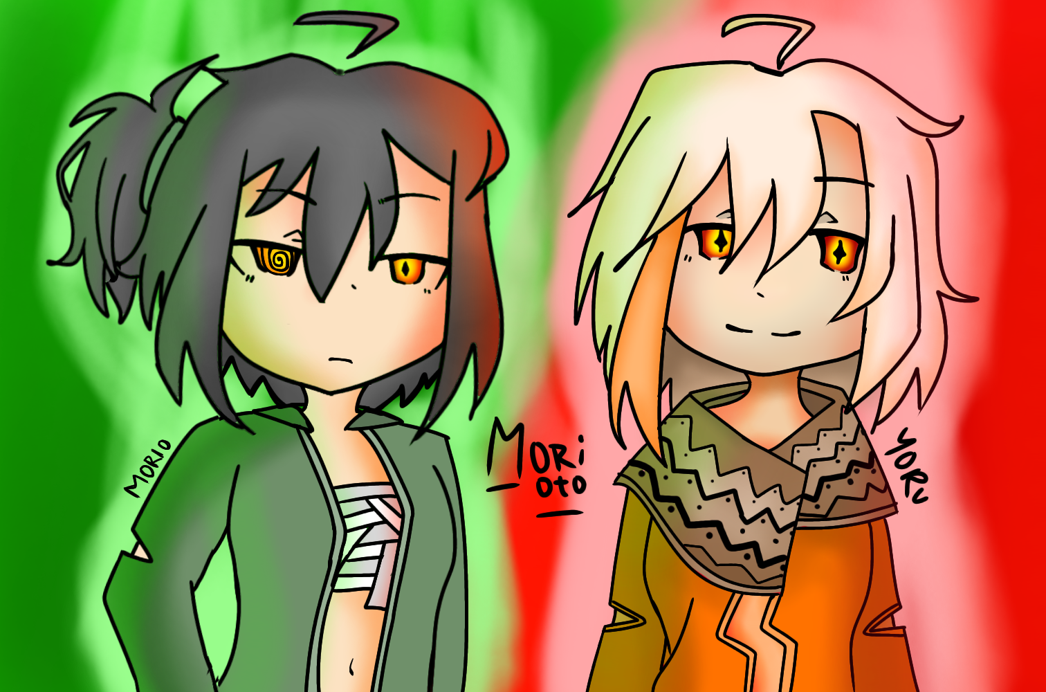 morio and yoru - ibisPaint