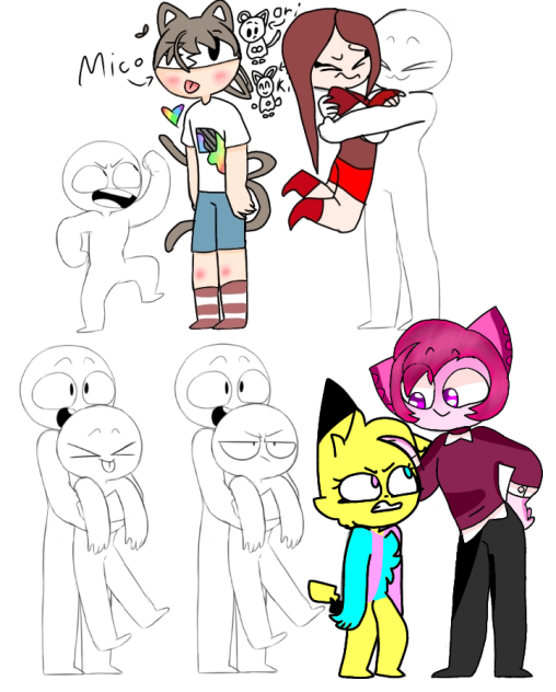 parents and kids collab - ibisPaint