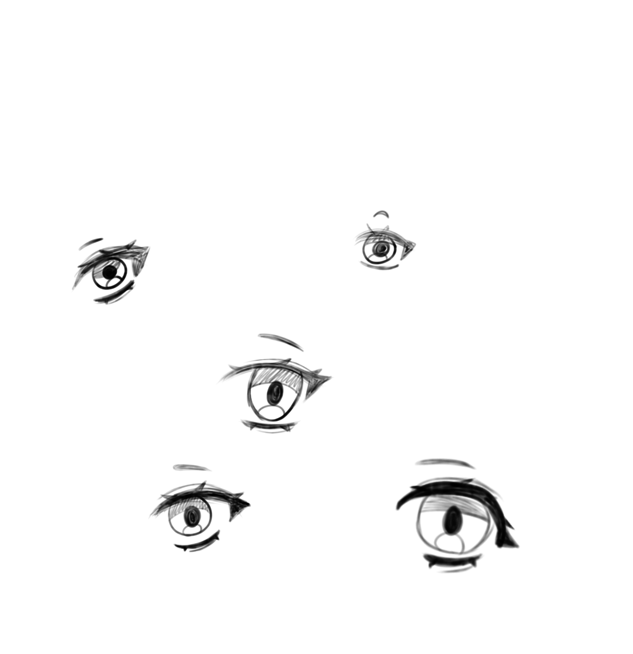 Random eyes - ibisPaint