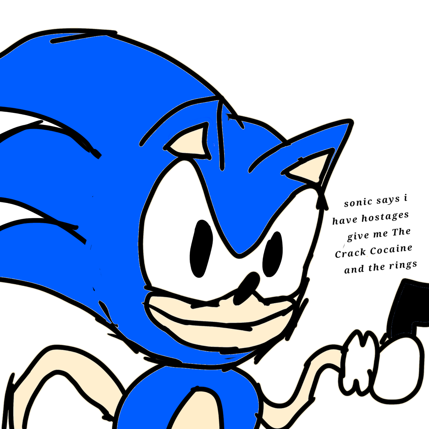 sonic has the hostages - ibisPaint