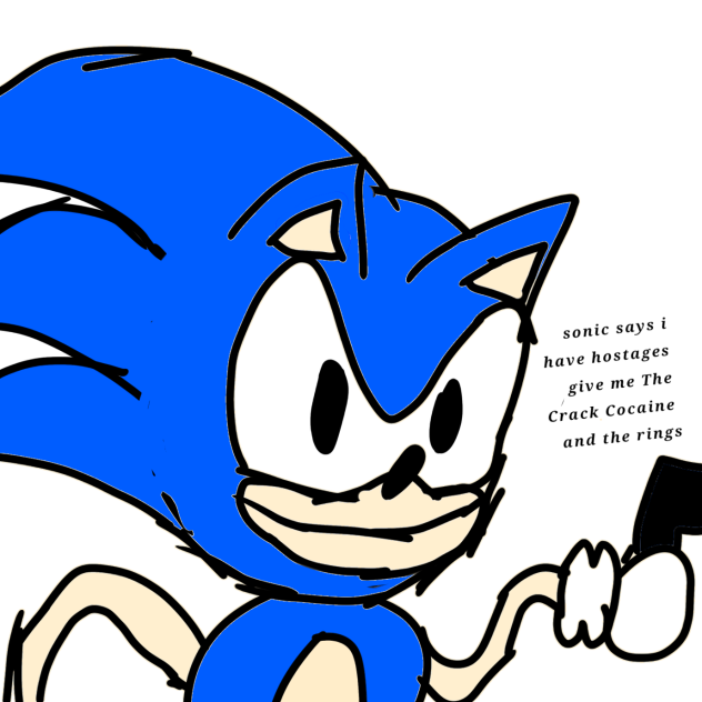 sonic has the hostages - ibisPaint