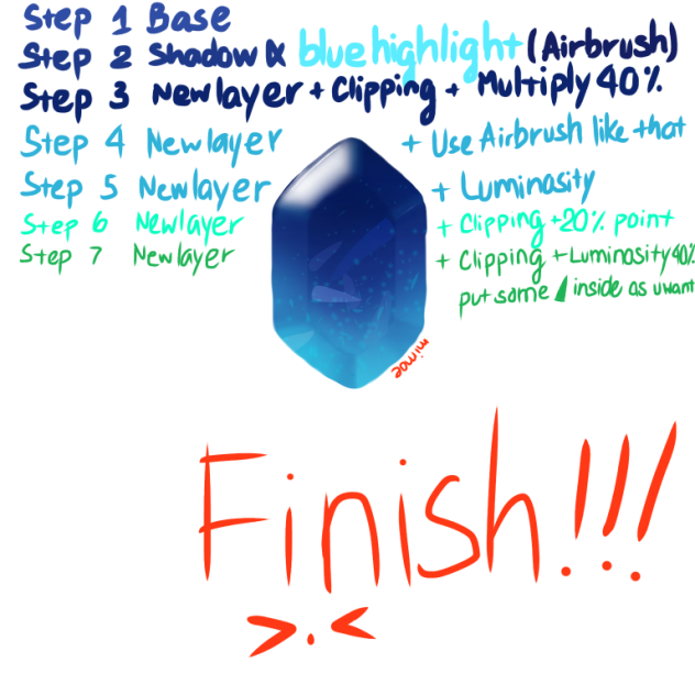 how to draw gemstone - ibisPaint
