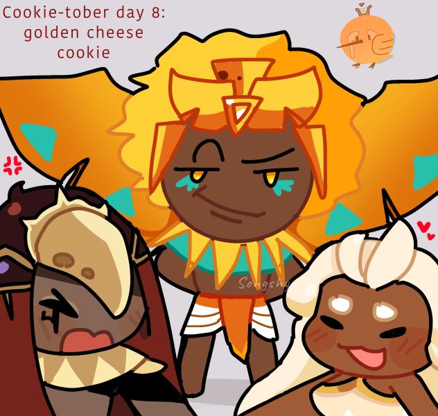 Golden cheese cookie - ibisPaint