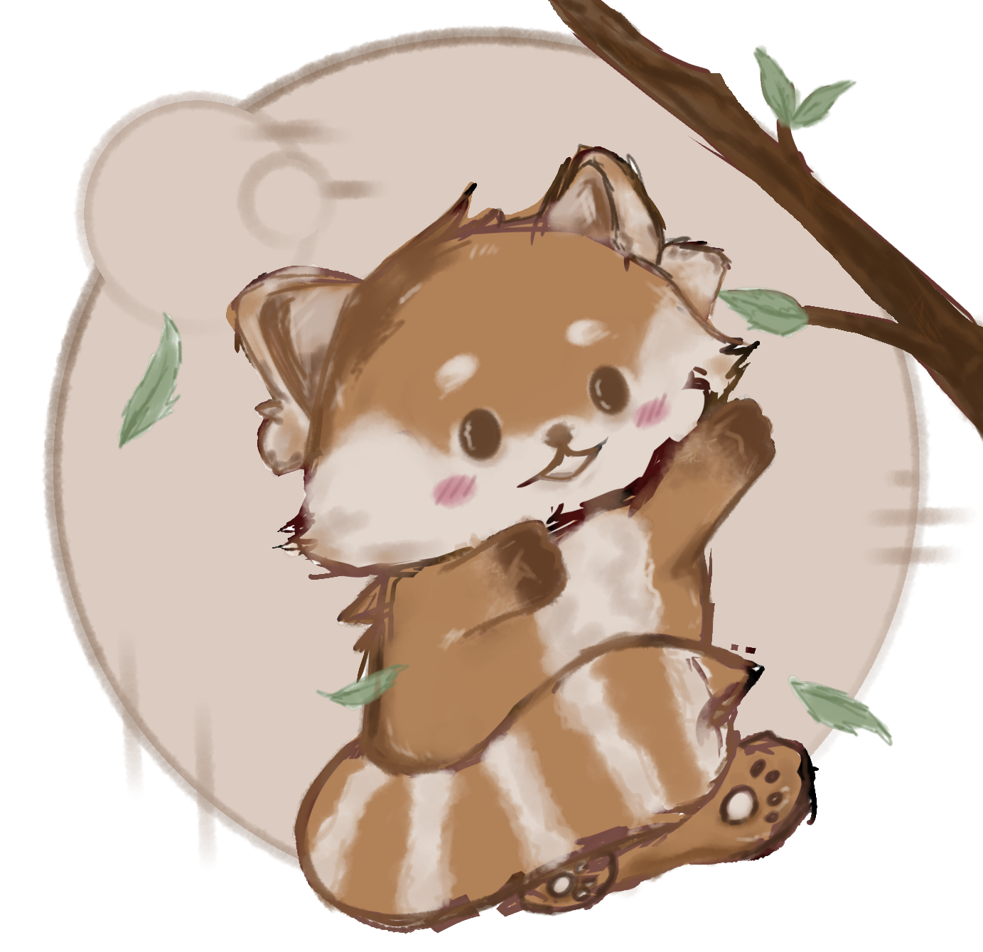 Red panda-Com - ibisPaint