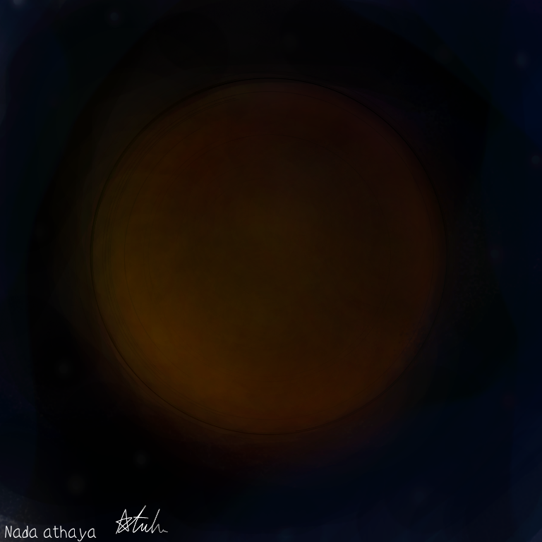Lunar eclipse (Gerhana bulan) - ibisPaint