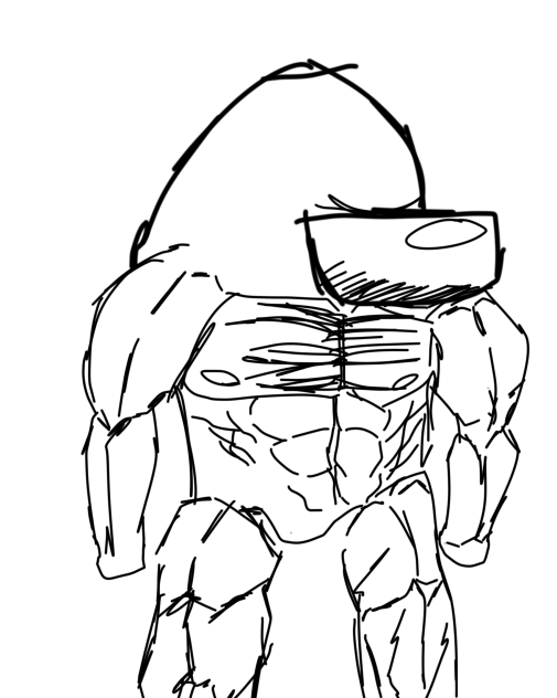 Really buff amongus - ibisPaint