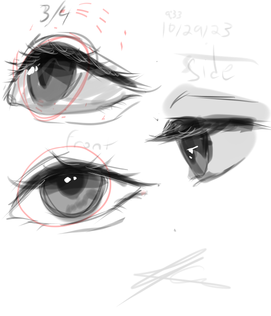 Quick eye study’s - ibisPaint