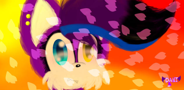 atardecer bajo los cerezos - Daniela - ibisPaint