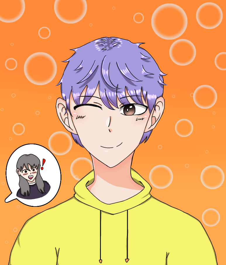 wink boy😉 - ibisPaint