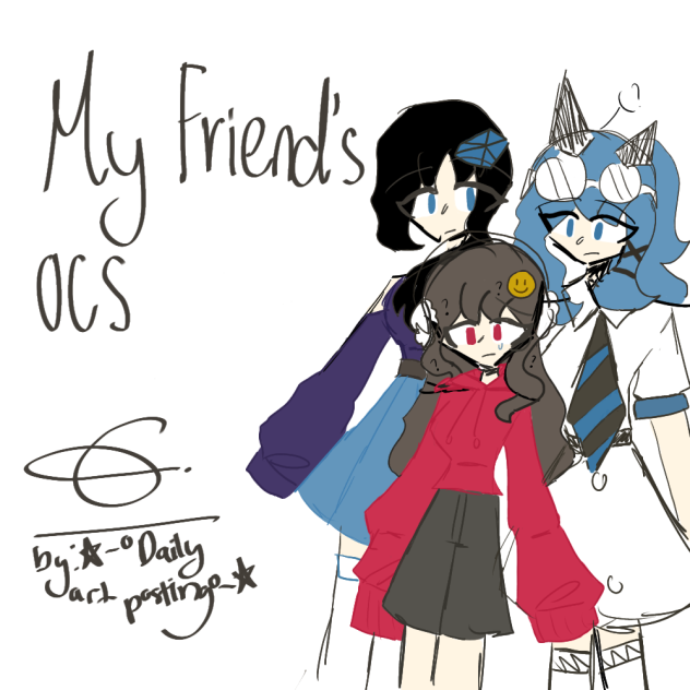 My friend's ocs - ibisPaint