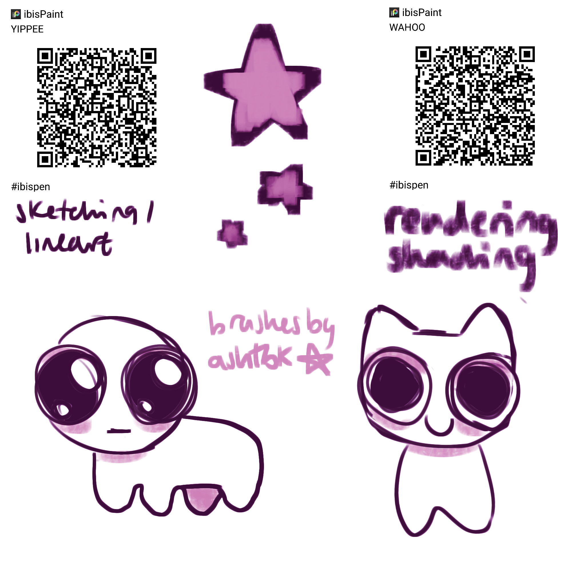 yippee & wahoo brushes - ibisPaint