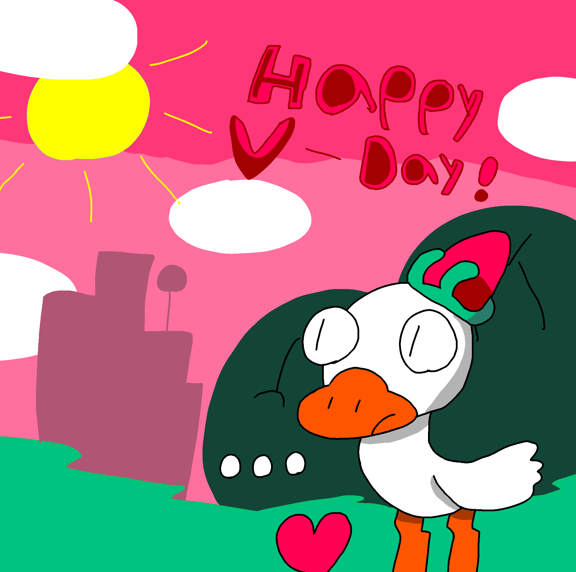 Goose's Valentine's Day - ibisPaint