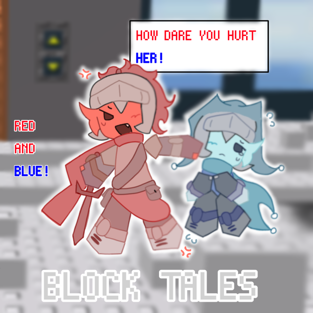 Block Tales (Red and Blue) - ibisPaint
