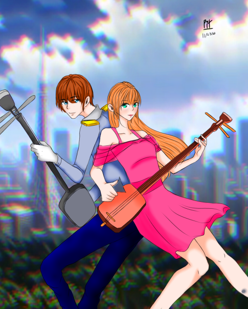 Play in the town - ibisPaint