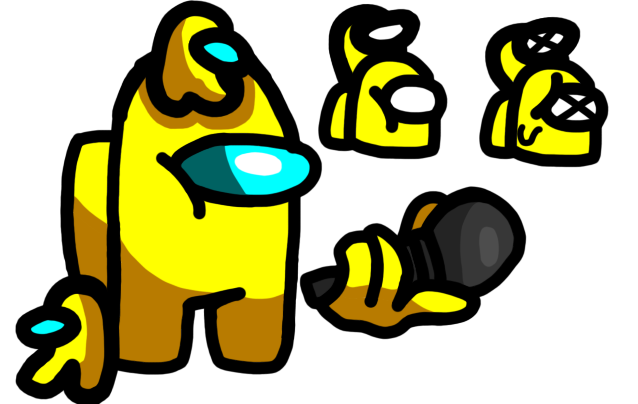 Yellow Crewmate (REMAKE) - ibisPaint