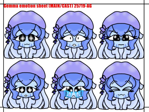 Gemma’s emotion sheet - ibisPaint