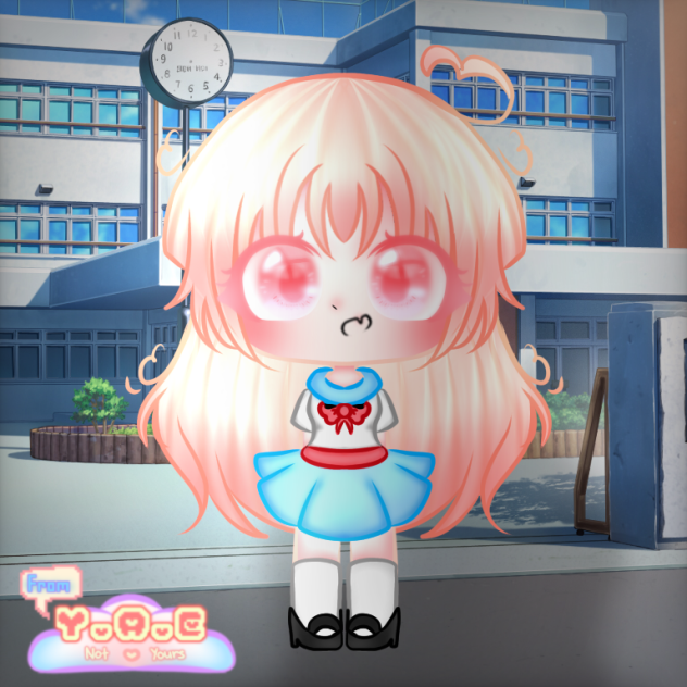 My main oc in a school uniform - ibisPaint