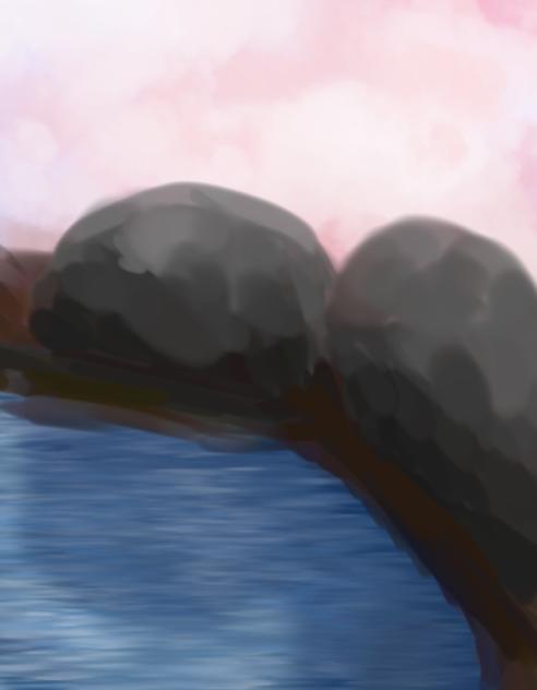sunsety rocks!! - ibisPaint