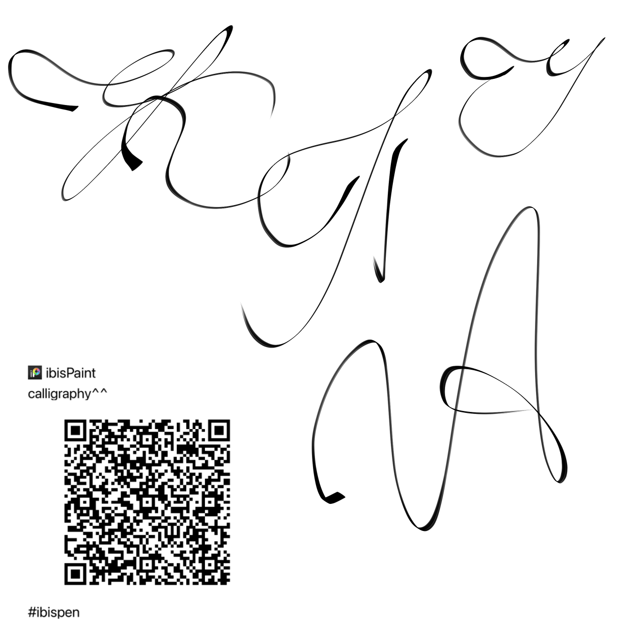 calligraphy brush - ibisPaint