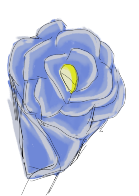 blue rose - ibisPaint