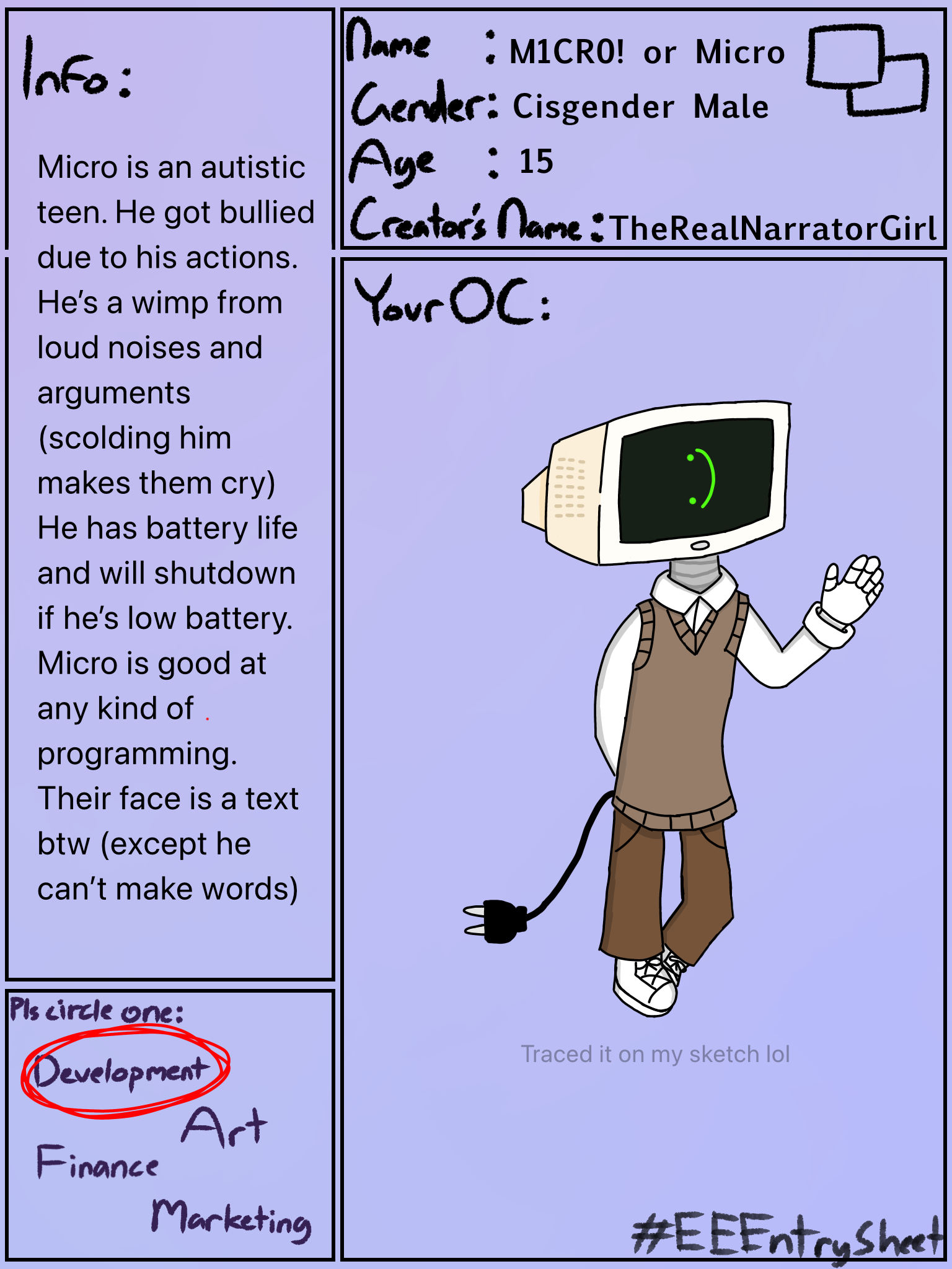 Computer robot dude idk - ibisPaint