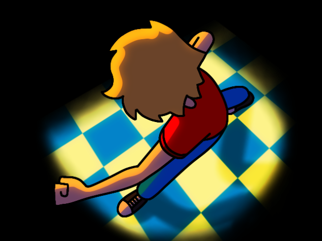 Dynamic animation of George running - ibisPaint