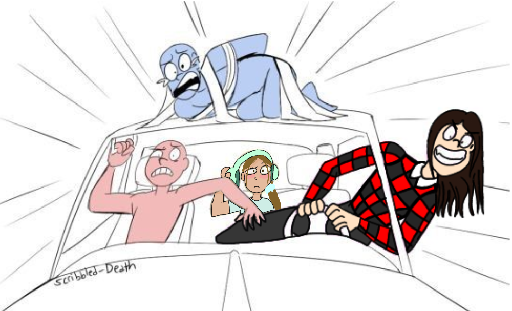 crazy car Collab - ibisPaint