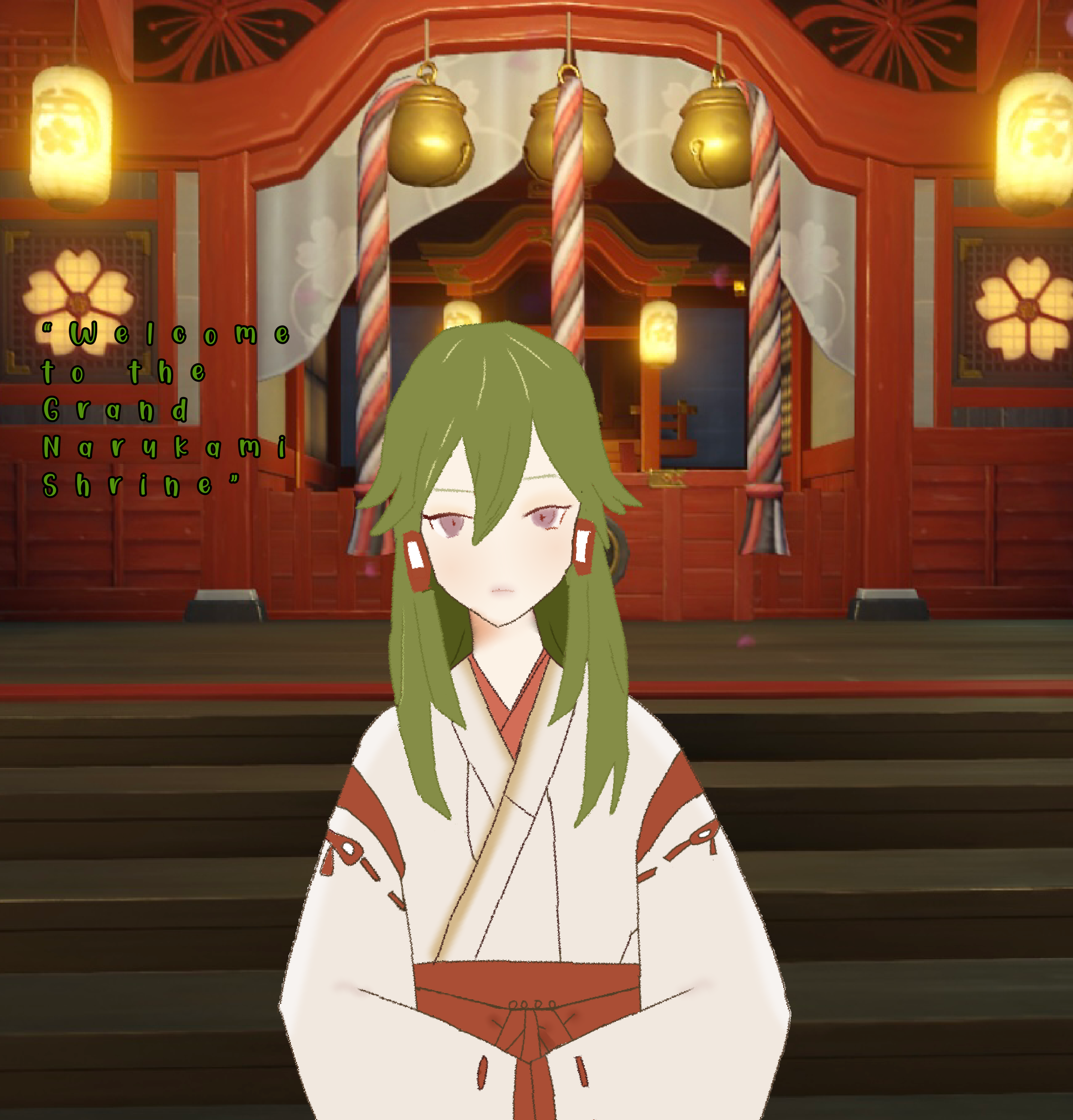 Kuki Shinobu shrine maiden - ibisPaint