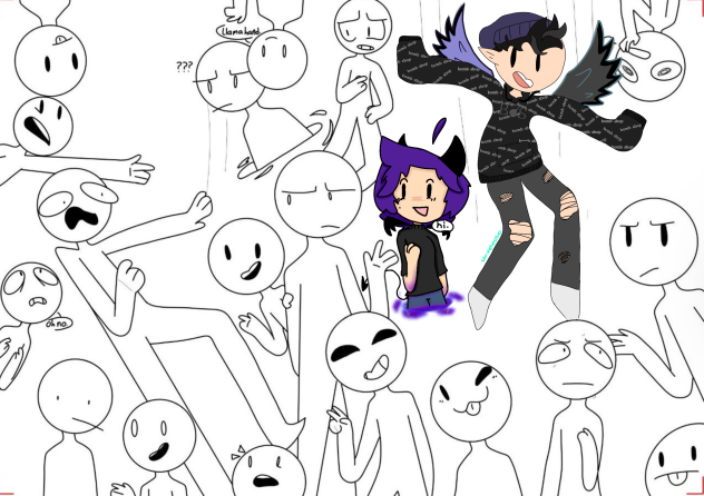 falling collab with dragonyeetz - ibisPaint