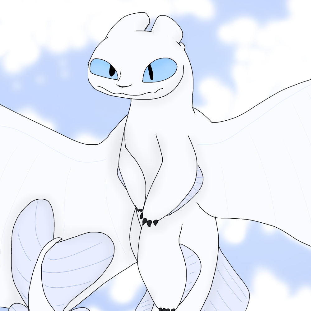 Light fury - httyd 3 - ibisPaint