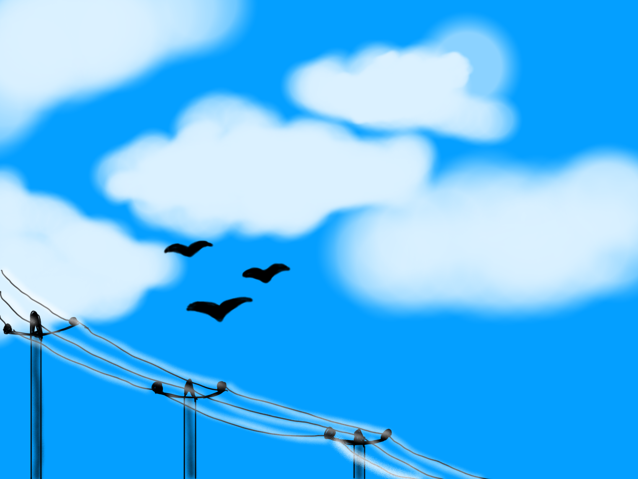 Blue sky - ibisPaint